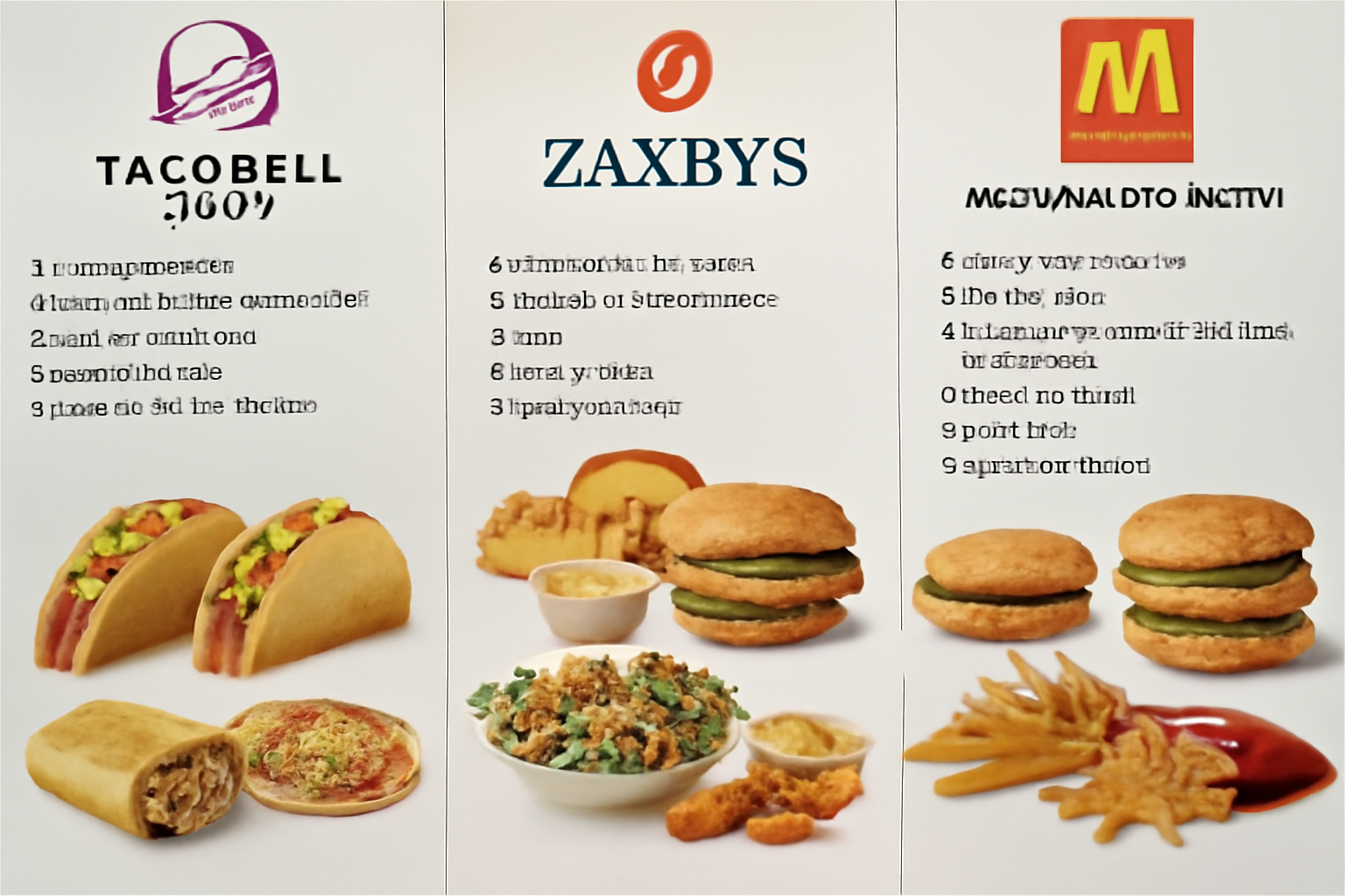 Exploring Three Iconic Fast Food Menus: Taco Bell, Zaxby’s, And ...